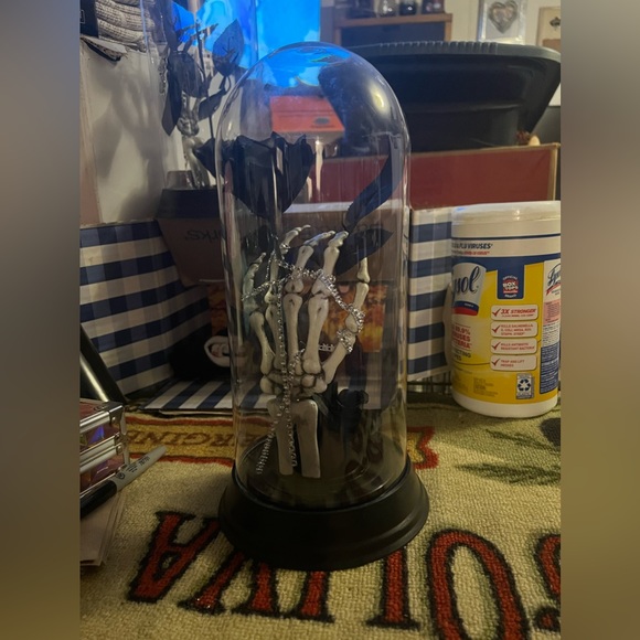 Accents | Skeleton Hand With Black Roses | Poshmark